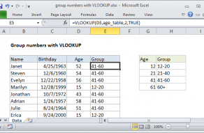 Lookup value between two numbers - Excel formula | Exceljet